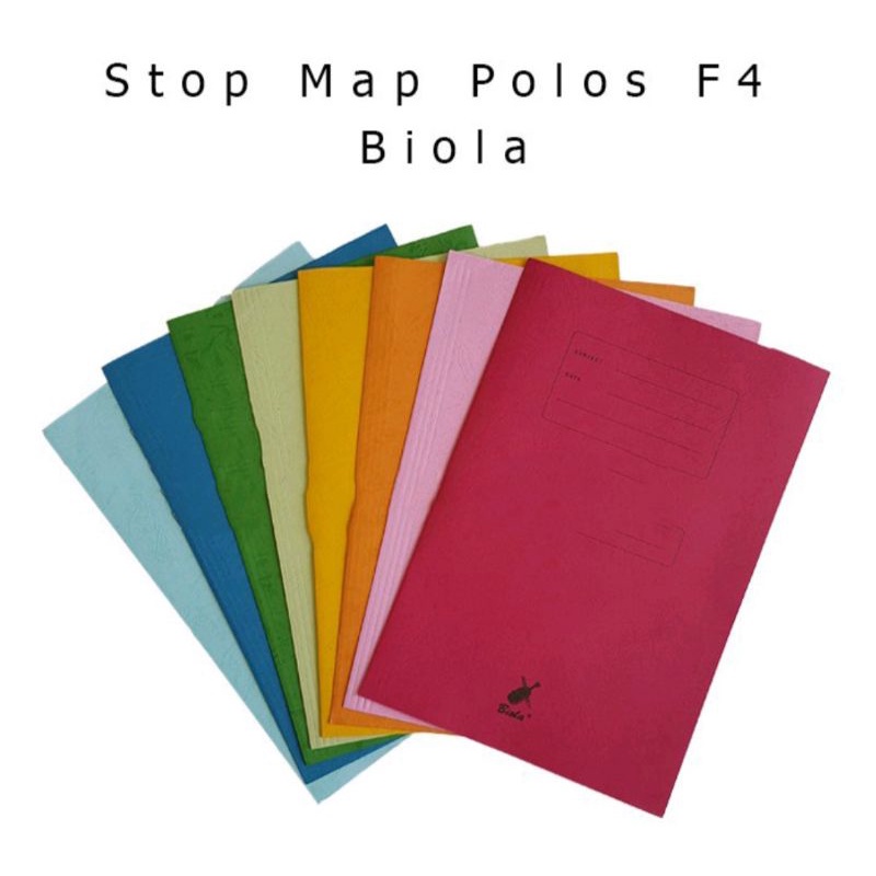 Jual Stop Map Polos F4 BIOLA 1 PAK = 50PCS /Kode 5002 | Shopee Indonesia