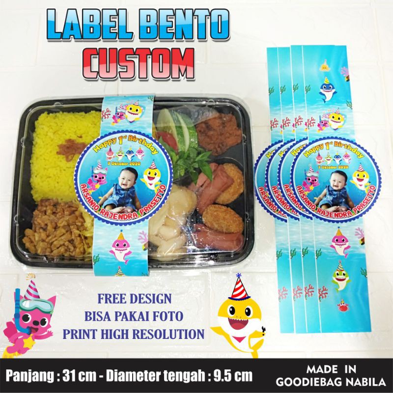 Jual Label Bento Custom | Shopee Indonesia