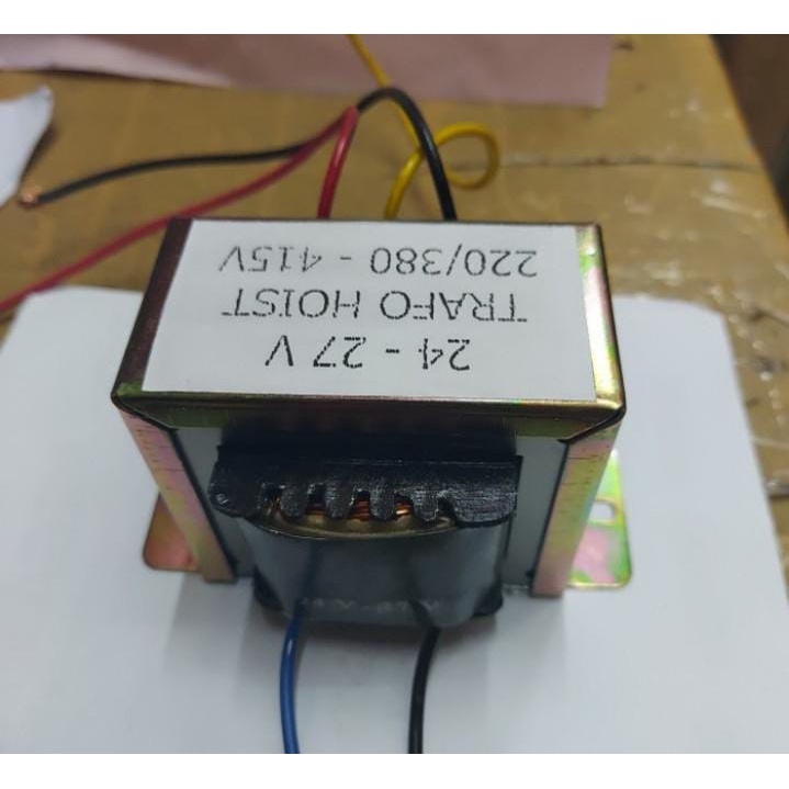 Jual Trafo Travo Hoist step down up 24V 27V - 220V 380V 415V bagus awet | Shopee Indonesia