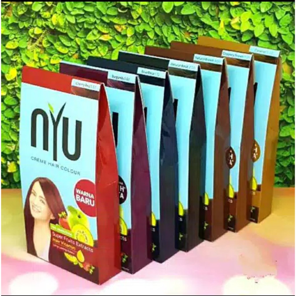 Jual NYU HAIR COLOR | SEMIR RAMBUT NYU | Shopee Indonesia