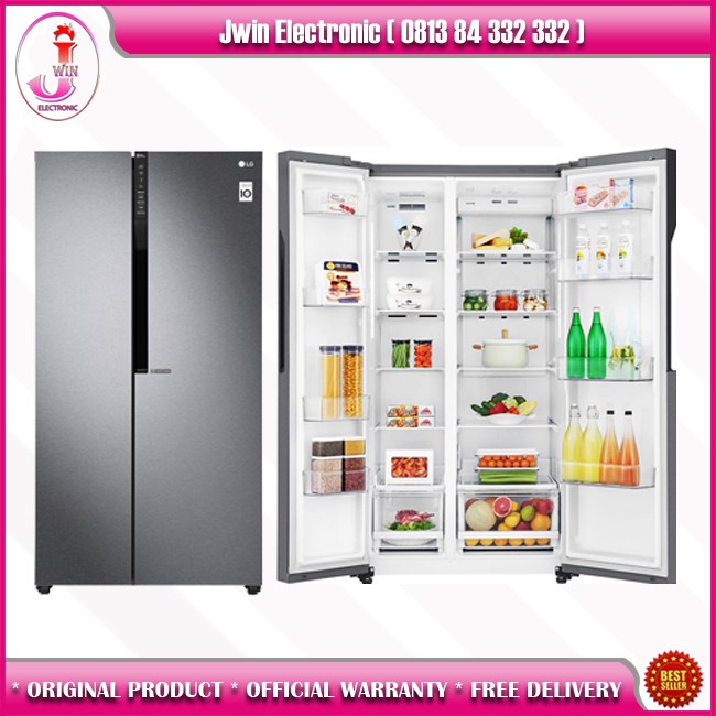 Jual LG GC-B247KQDV Kulkas Side by Side - Inverter Linear Compressor | Shopee Indonesia