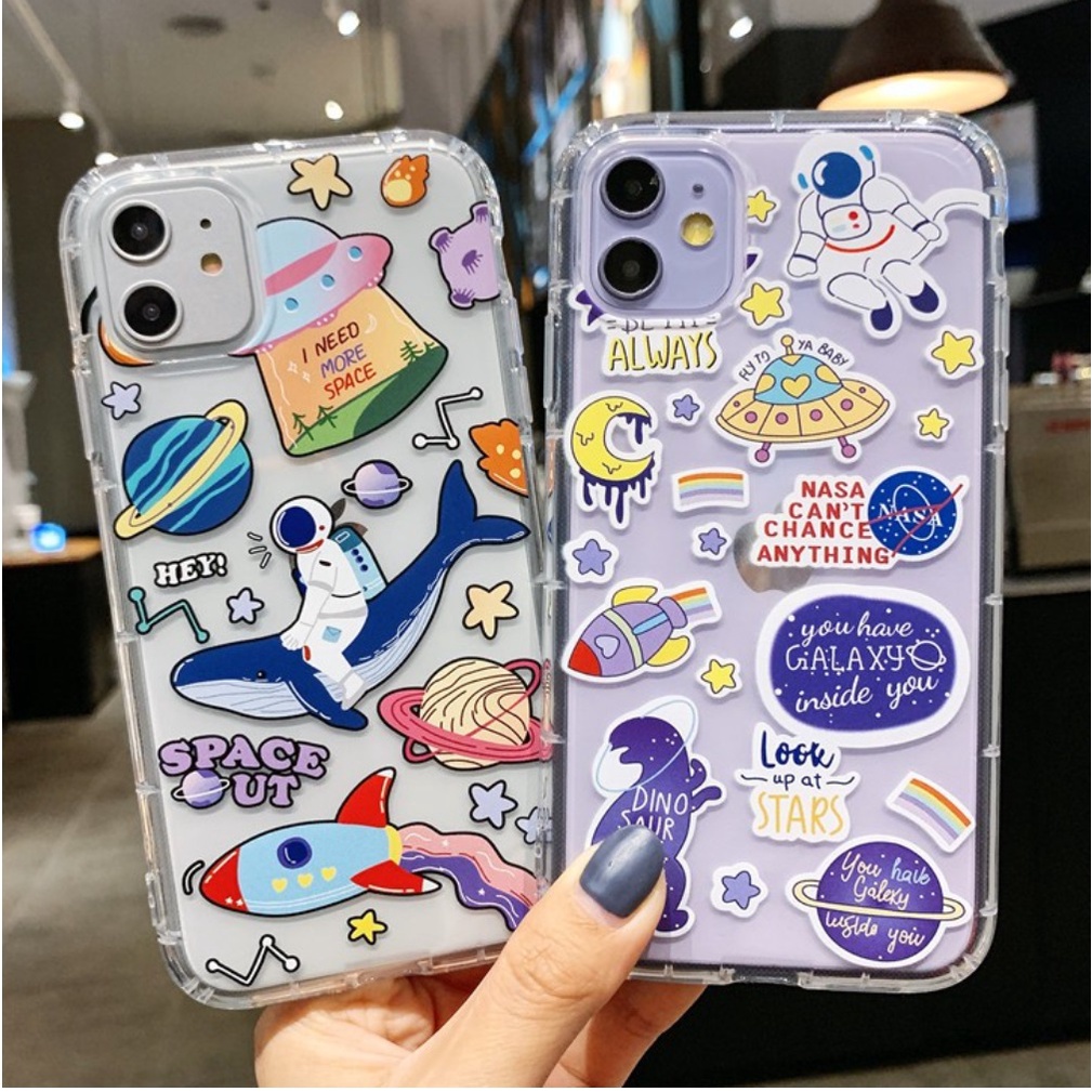 Jual Space printing anticrack case samsung A14 a52s a55 5g a03s ace 4 galaxy v a01 core a02 core ...