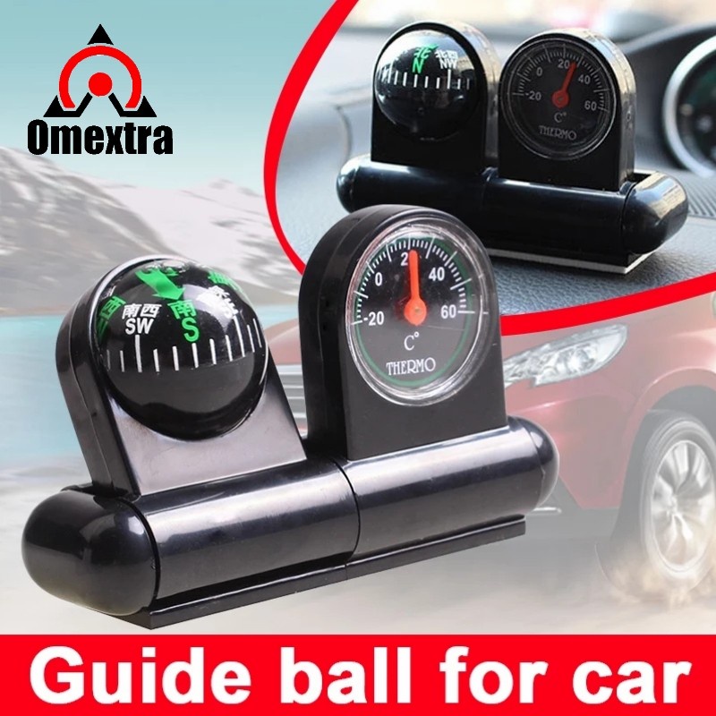 Jual Car Compass Thermometer Omextra Guide Pentunjuk Suhu Mata Angin ...