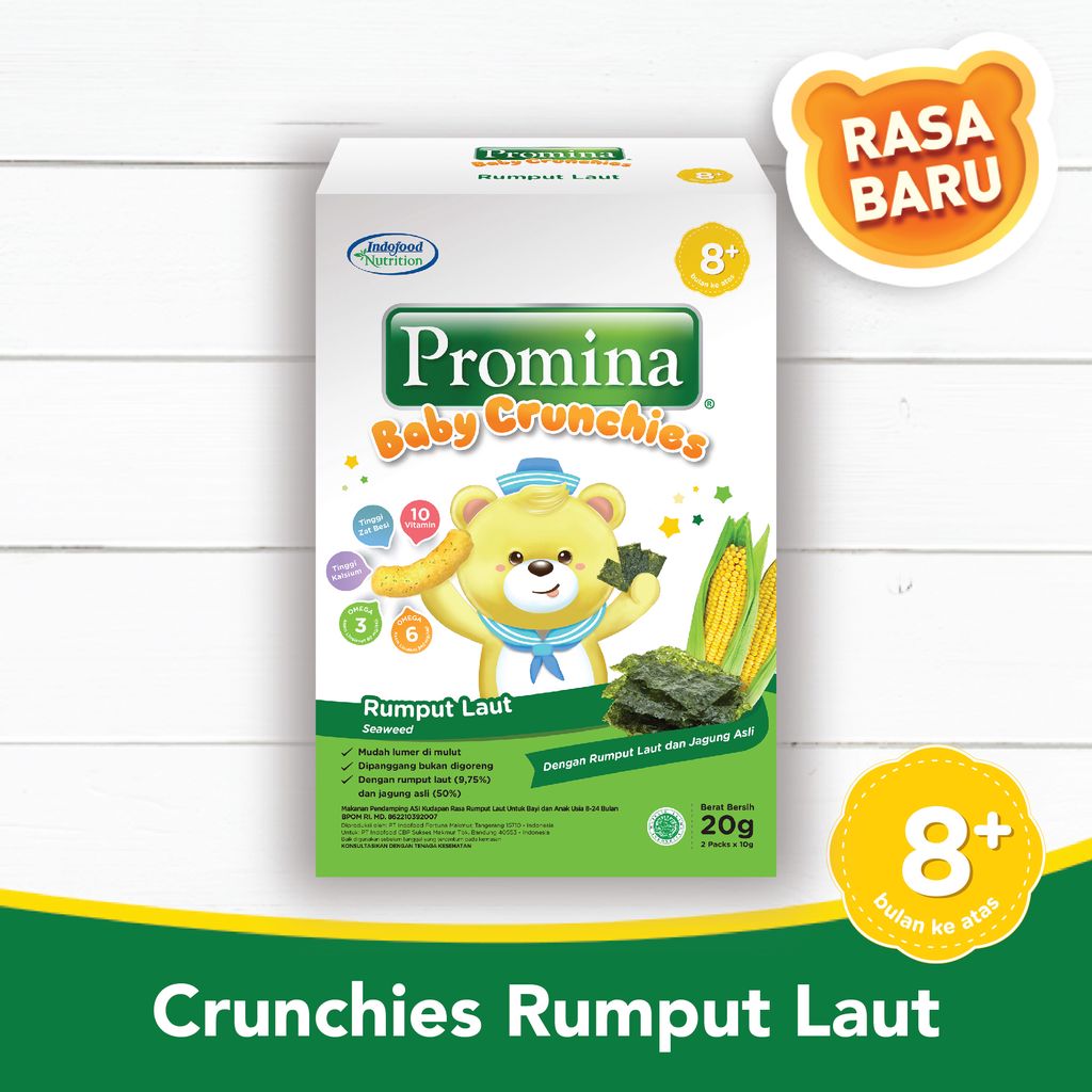 Jual Promina Baby Crunchies Rumput Laut 20 g x 1 | Shopee Indonesia