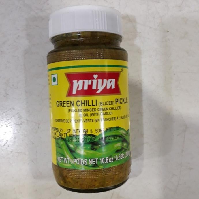 Jual !!!!!!] Acar India Green Chilli Pickle (Sliced) Priya 300g/Sauce ...