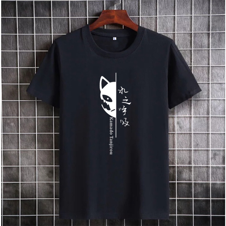 Jual Kaos Pria distro Sablon Digital Gambar Demon Slayer / Kaos distro ...