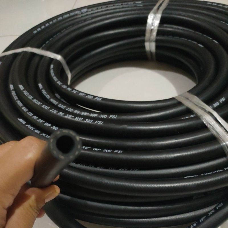Jual selang bensin solar NCR fuel oil hose R6 3/8"(ID 9,5mm/OD 16,5mm ...