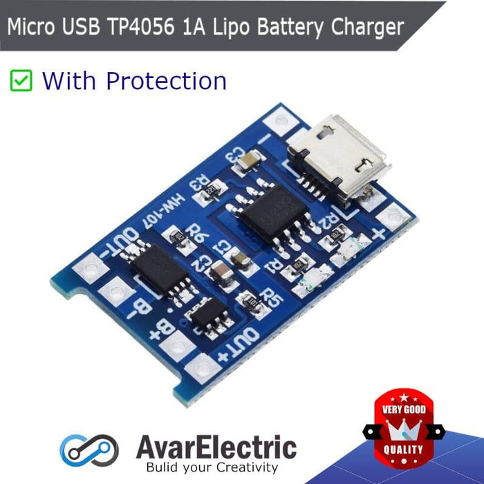 Jual TP4056 1A Lipo Battery TP 4065 Charger Baterai Lithium With ...