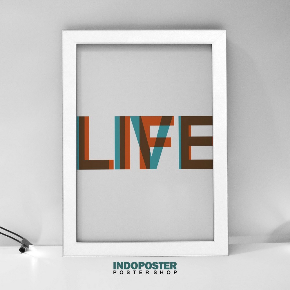 Jual Poster Live Life | Shopee Indonesia