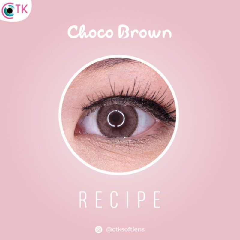 Jual Softlens Warna RECIPE MINUS & NORMAL CHOCO BROWN 14.5 MM -0.50 S.D ...