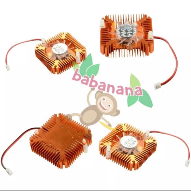 Jual Heatsink vga 5.5x5.5x1.2cm cooling tembaga pendingin alumunium ...