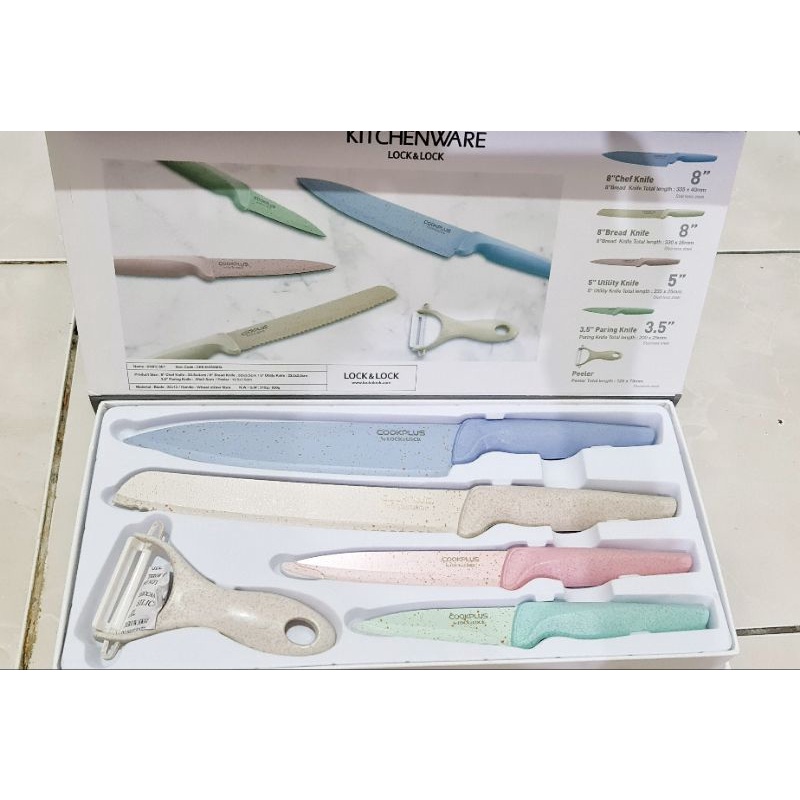 Jual KNIFE SET LOCKNLOCK PASTEL | Shopee Indonesia