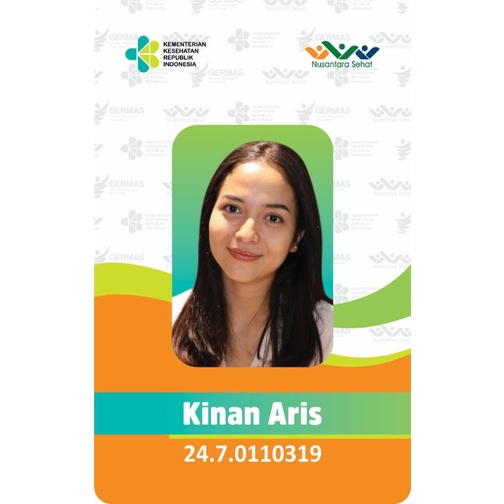 Jual Id Card Nusantara sehat, Id card kemenkes, Id Card Puskesmas, Name ...