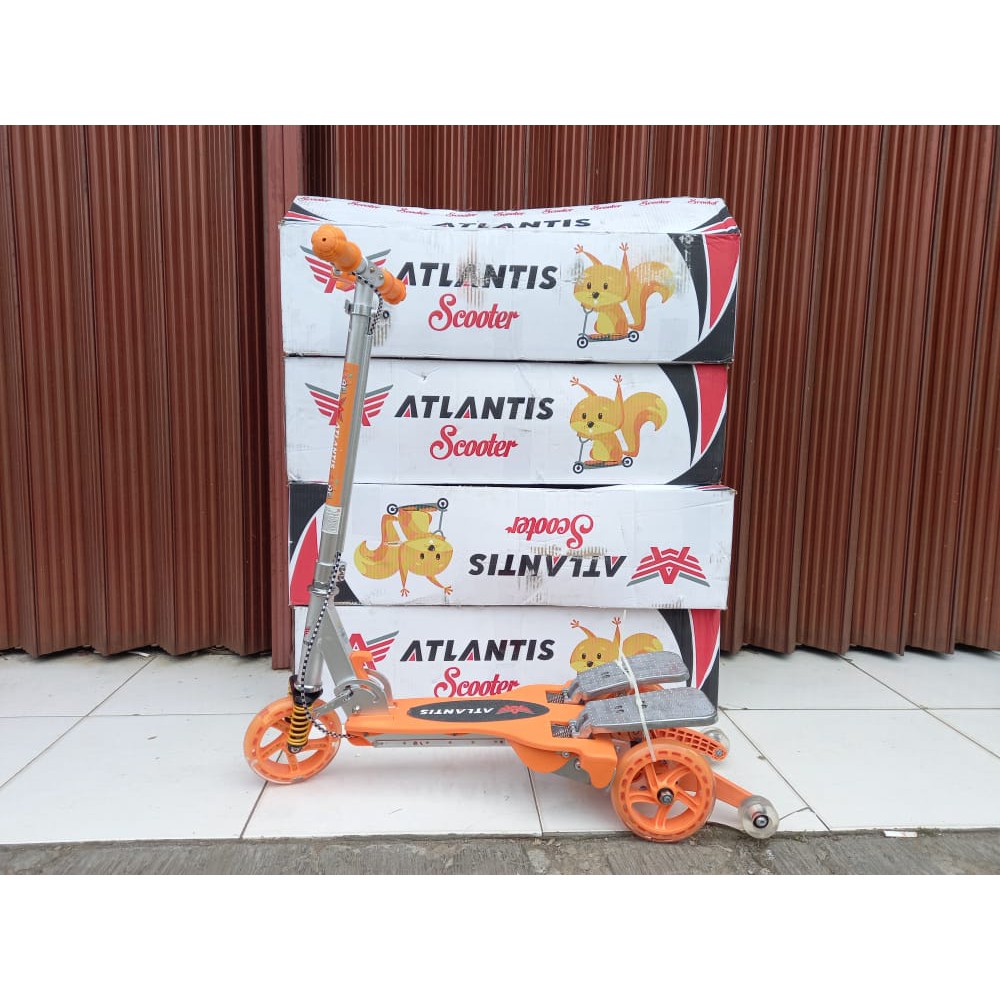 Jual Skuter Injak ATLANTIS LC-V1203 Dual Pedal Alloy Lampu Roda Rem ...