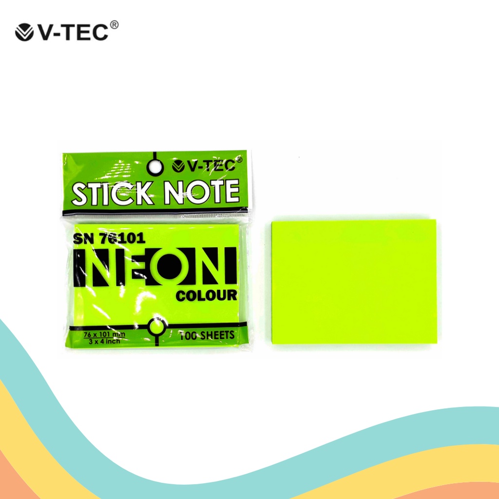 Jual STICK NOTE V-TEC 76101 (1 PCS) | Shopee Indonesia