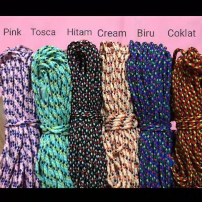 Jual 10Meter tali perusik 2mm - tali gelang - tali Paracord - tali ...