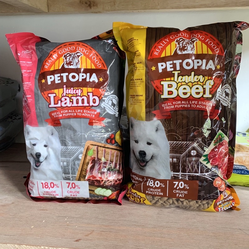 Jual PETOPIA Dry Dog Food Makanan Anjing 1kg Dogfood Segala Usia Puppy ...
