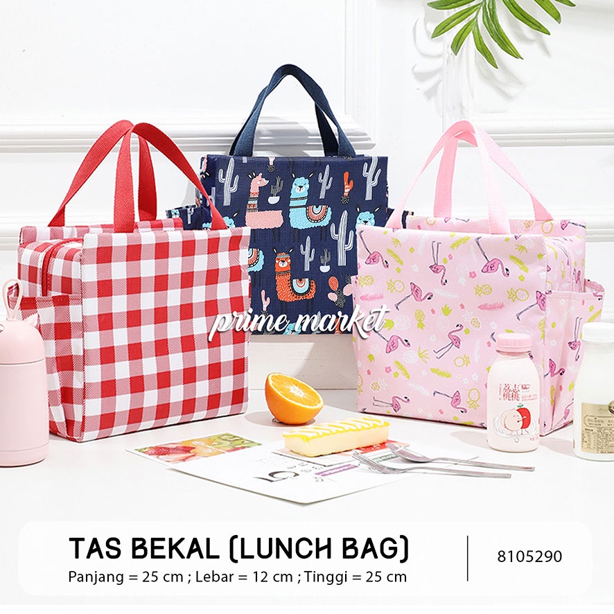 Jual Tas Bekal Makanan / Tempat Bekal Makan / Lunch Bag Cooler Hampers ...