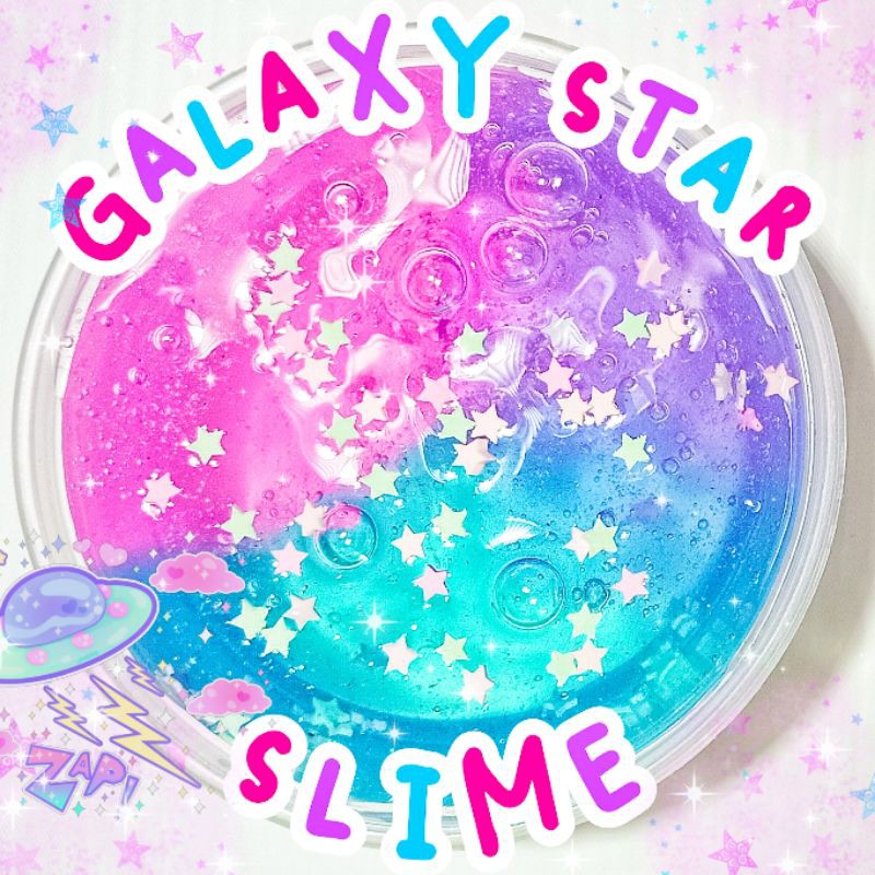 Jual Galaxy stars slime (250gr) | Shopee Indonesia