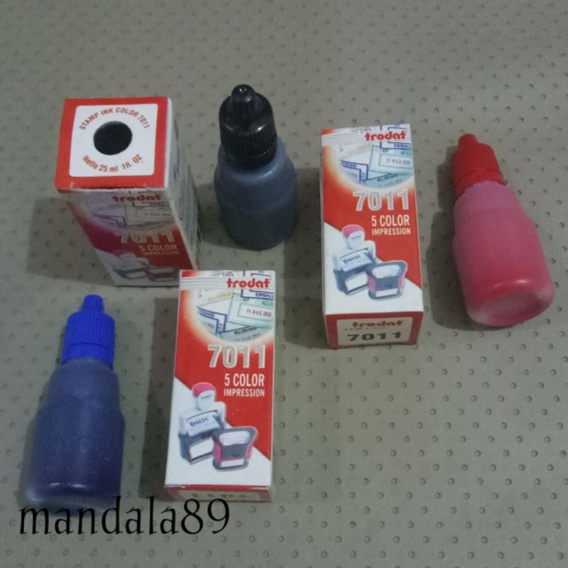 Jual Tinta Stempel merk Trodat 7011 @25 ml | Shopee Indonesia