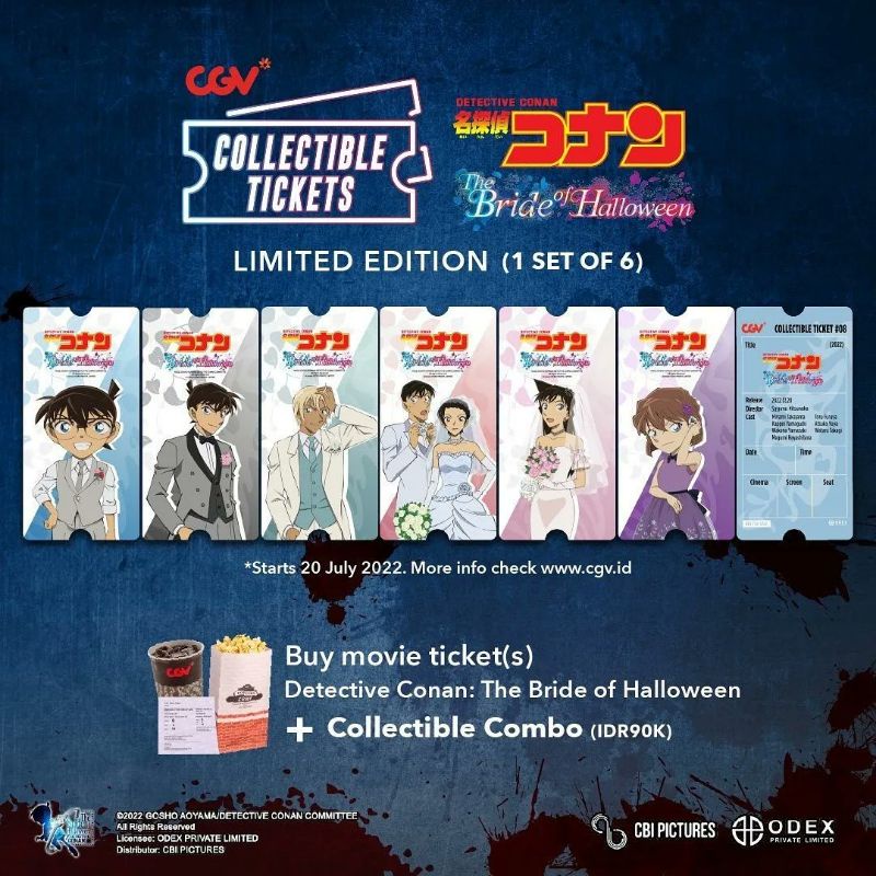 Jual Sharing Pairing Collectible Tickets Detective Conan "the Bridge of ...