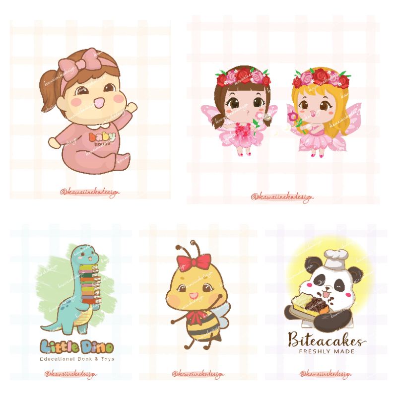 Jual Jasa Desain Logo Maskot Lucu Online Shop | Shopee Indonesia