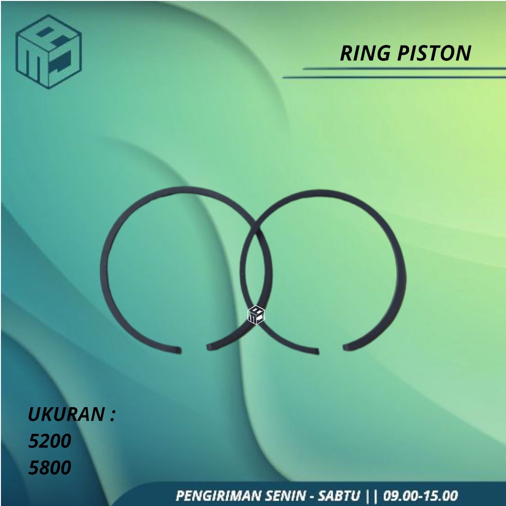 Jual Ring Seher Ring Piston Mesin CHainsaw Kecil Mini Senso 5200/5800 ...
