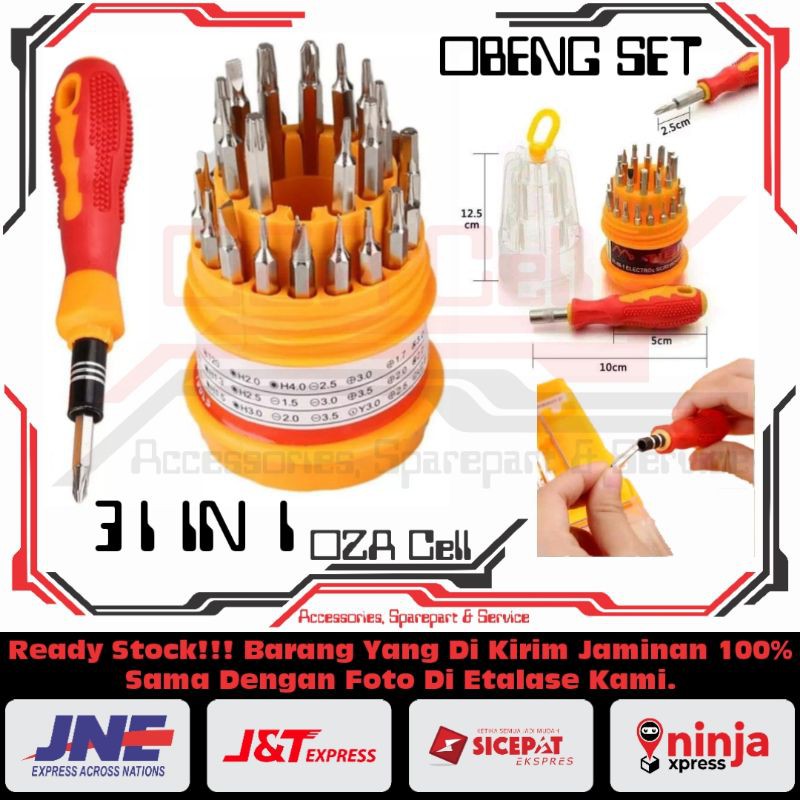 Jual OBENG SET TELUR 31 IN 1 MULTIFUNGSI REPARASI HP JAM LAPTOP ...