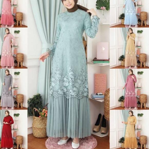 Jual Terbaik.. Kebaya modern dress tulle tessa / kebaya wisuda / kebaya ...
