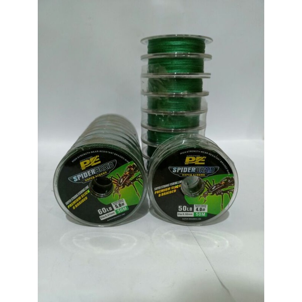 Jual BENANG SERAT UTC SPIDER BRAID 50 M | 0.15mm—0.40mm | | Shopee ...