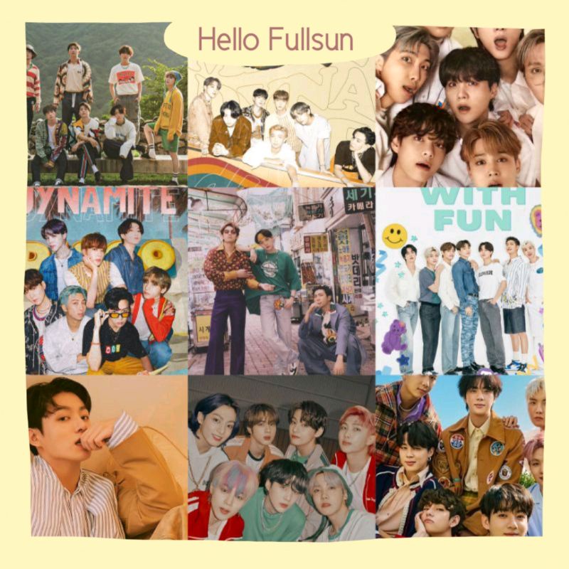 Jual Poster BTS Member Aesthetic Kpop Wall Deco Vol. 1 | Shopee Indonesia