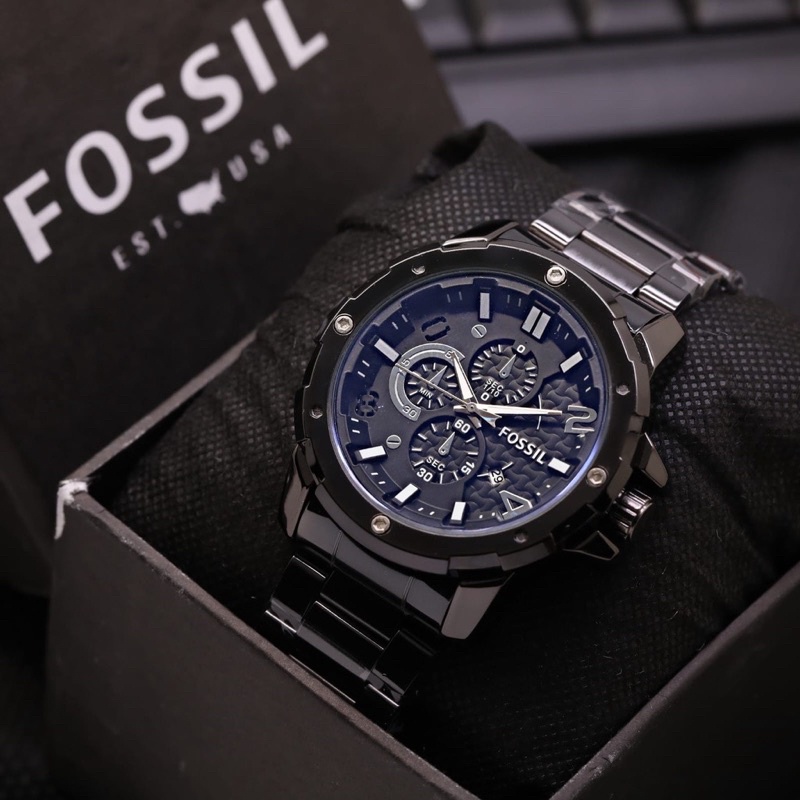 Jual Jam Tangan Pria 5 Varian Tanggal Aktif Crono Variasi Free Box ...