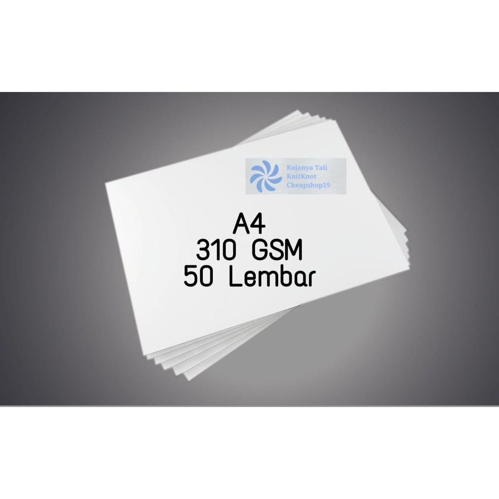 Jual 310 GSM Kertas Art Paper / Carton / Karton A4 Putih Glossy 310GSM ...