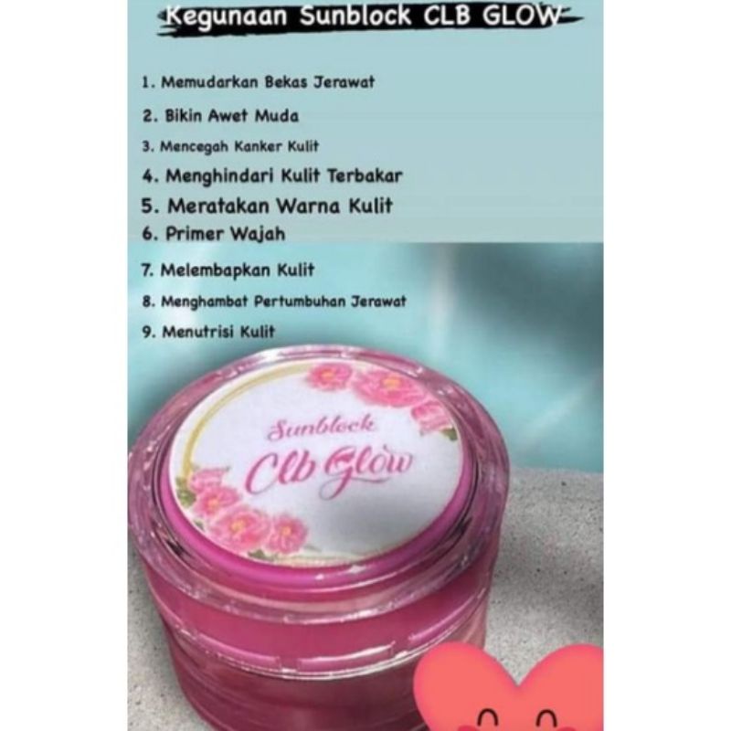 Jual SUNBLOCK CLB GLOW (ORIGINAL) | Shopee Indonesia