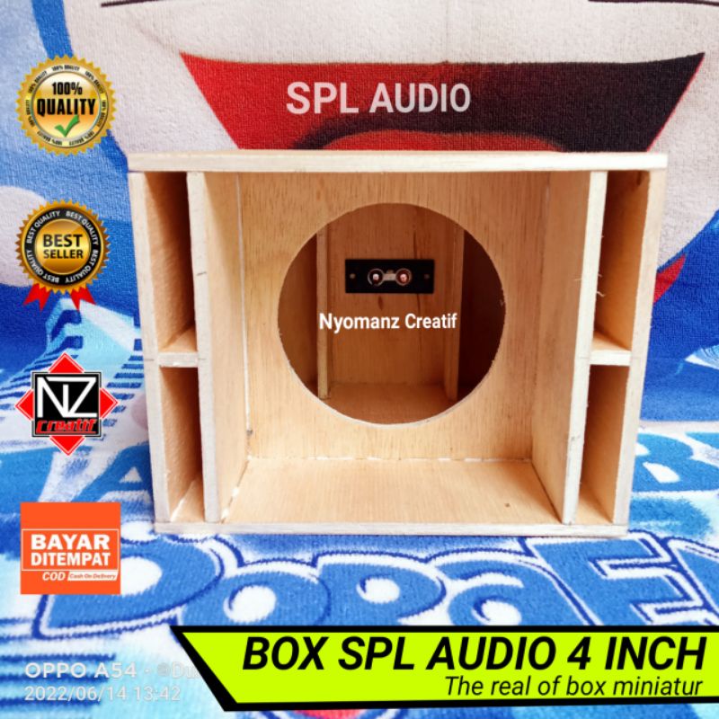 Jual box speaker 4 inch model SPL Audio single | Shopee Indonesia
