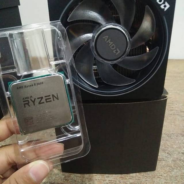 Jual Processor AMD RYZEN 5 2600 + FAN AMD RGB ORI | Shopee Indonesia