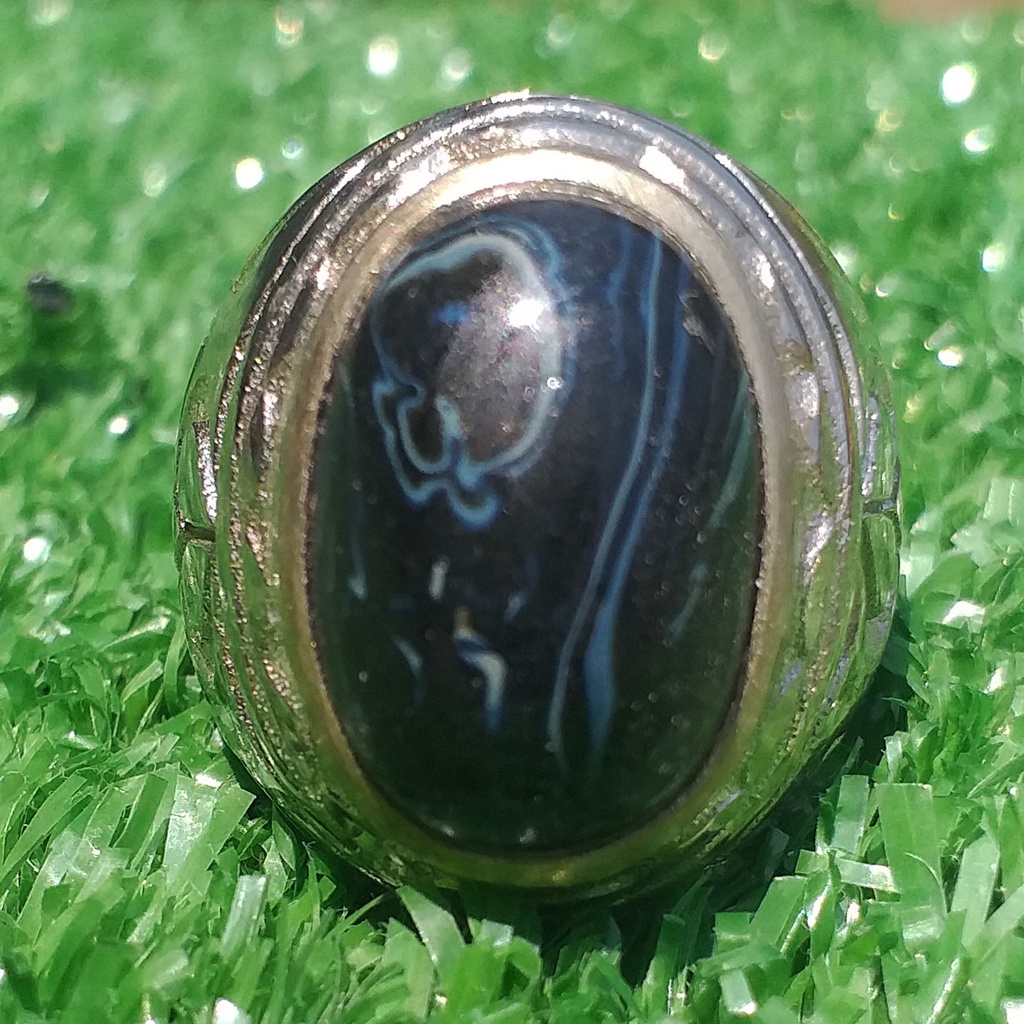 Jual Batu Akik Blue Borneo Kalimantan Rhodonite Motifnya Kontras Keren ...