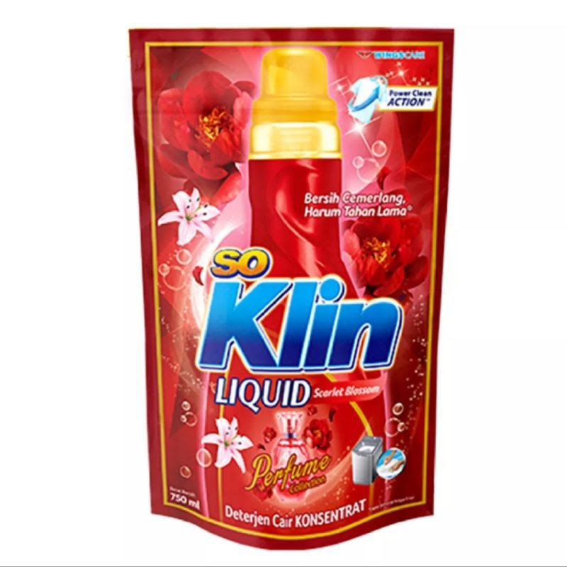 Jual SO KLIN Liquid Detergent Pouch 750 ml | Soklin Deterjen Cair ...