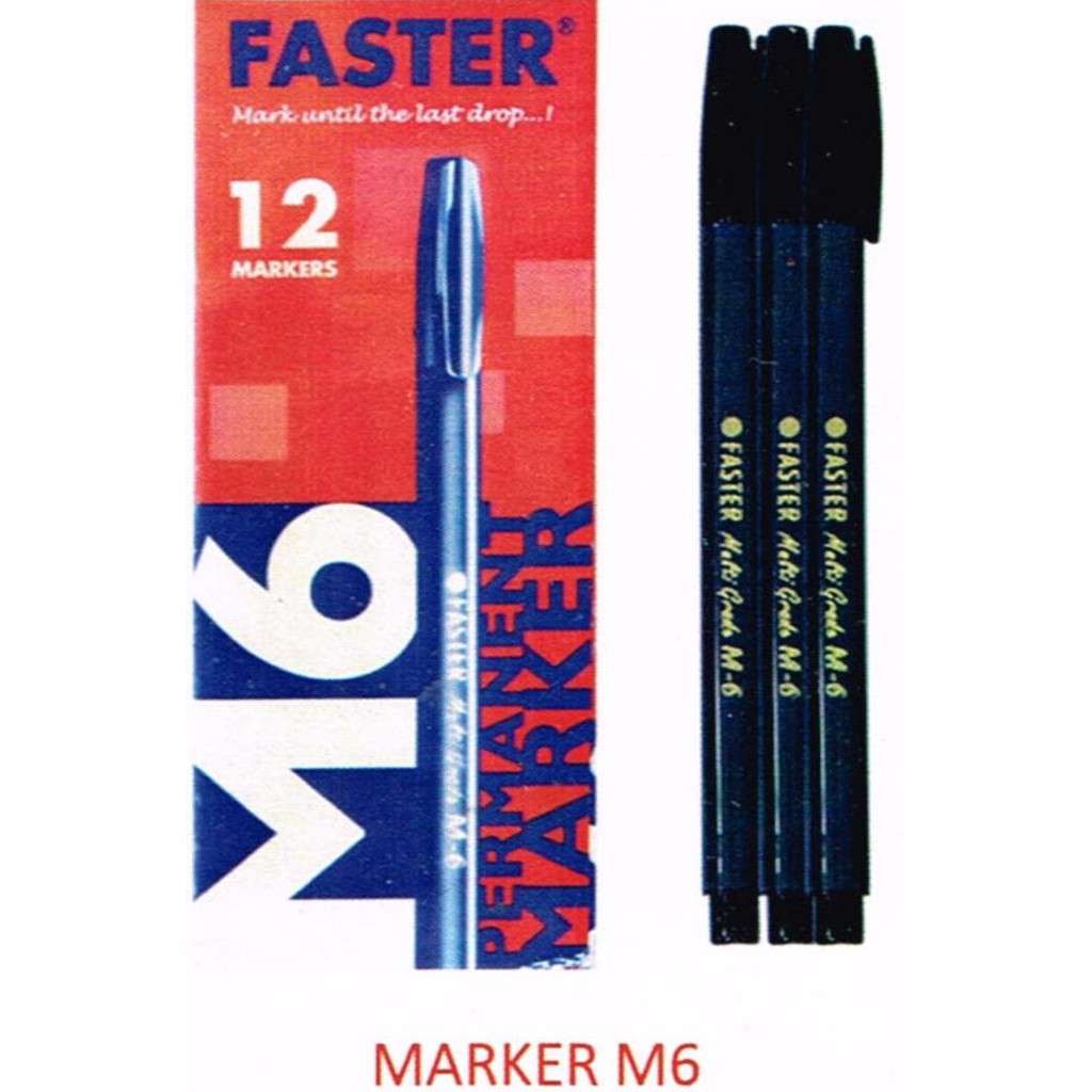 Jual PULPEN PERMANENT MARKER FASTER 1 PCS | Shopee Indonesia