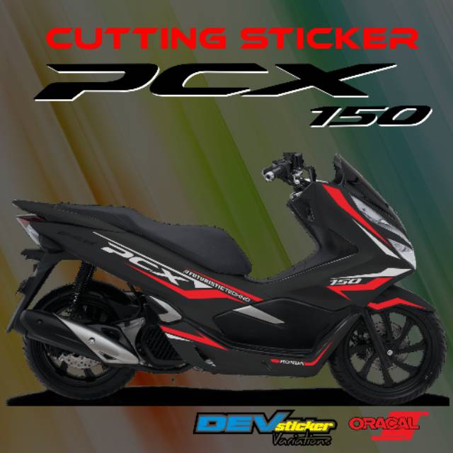 Jual CUTTING STICKER PCX (HITAM) | Shopee Indonesia