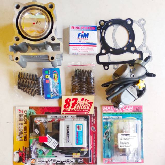 Jual Paket bore up kit 60mm 165cc Jupiter MX new dan OLD Harian touring ...