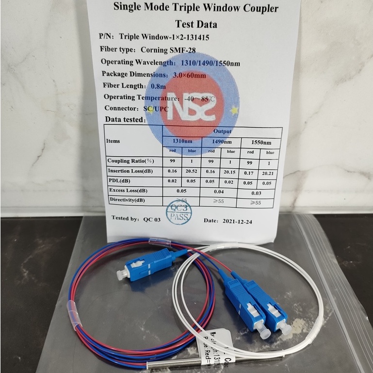 Jual Splitter ratio 1:99 sc upc three window G657A2 high quality ...