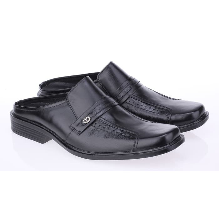 Jual Sepatu Slop Pantofel PRIA cowok Formal Kerja Kantor Guru Pns Kulit ...