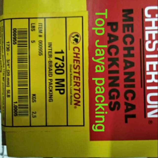 Jual Gland packing chesterton 1730mp 6mm | Shopee Indonesia