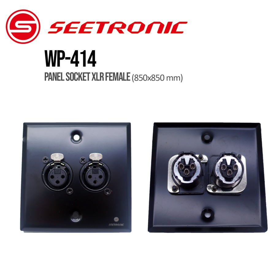Jual Panel Terminal /Wall Plate 2 XLR Female Seetronic WP-414 Socket Mic | Shopee Indonesia