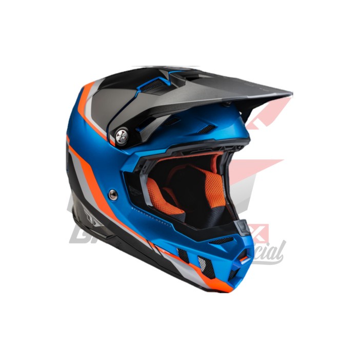 Jual HELM FLY RACING FORMULA CC DRIVER HELMET - BLUE ORANGE BLACK ...