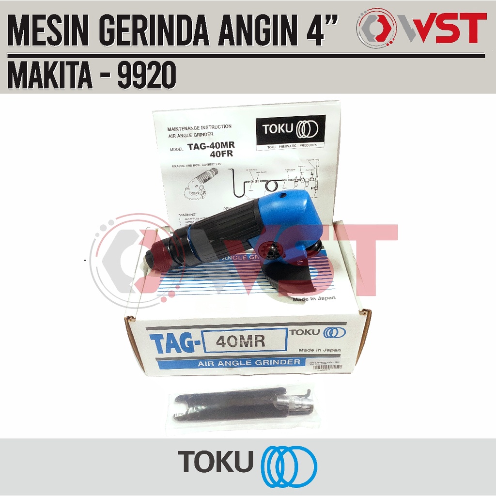 Jual Mesin Gerinda Angin TOKU TAG-40MR / TAG 40 / Air Angle Grinder 4 ...