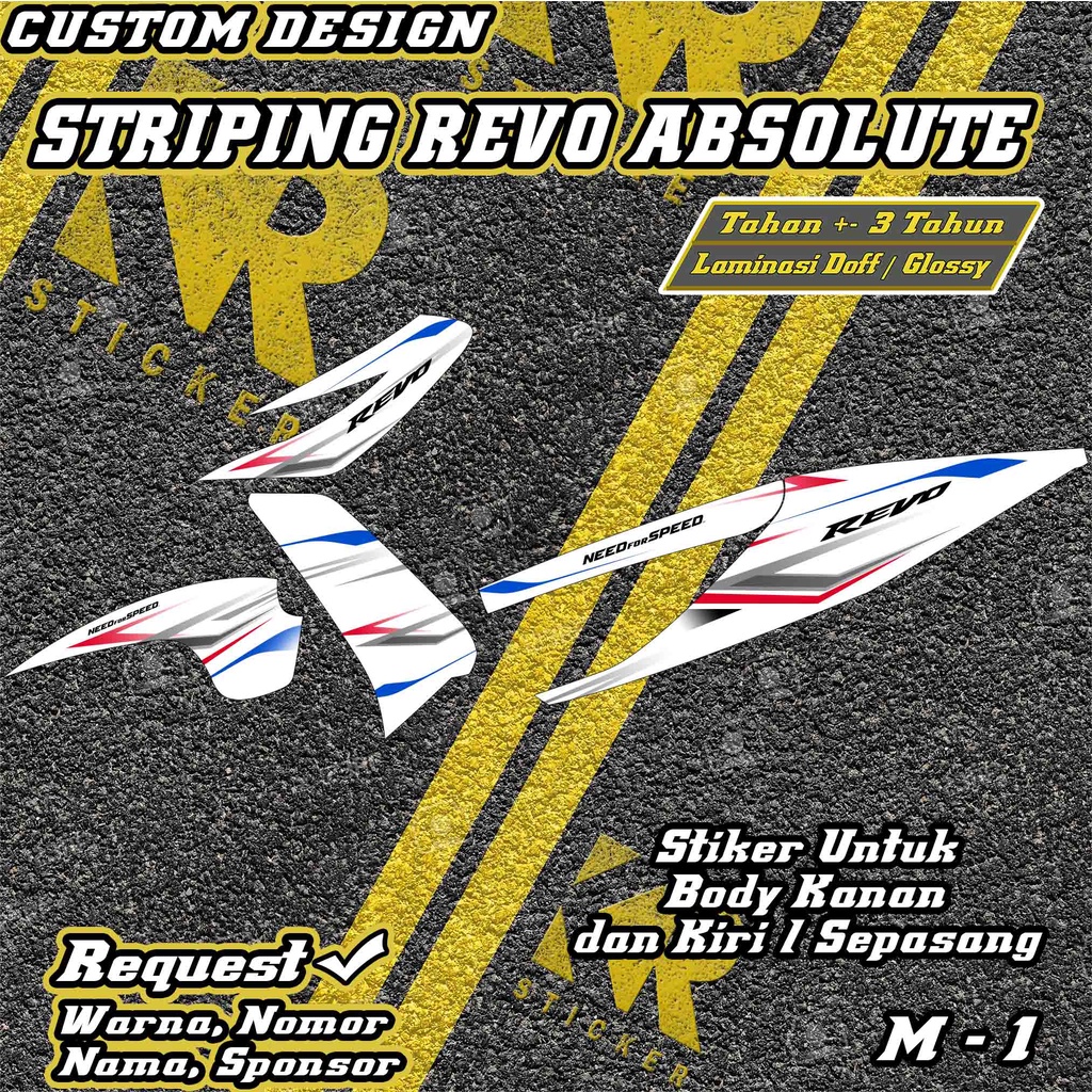 Jual Stiker Striping Revo Absolute | Custom Desain sticker lis variasi ...