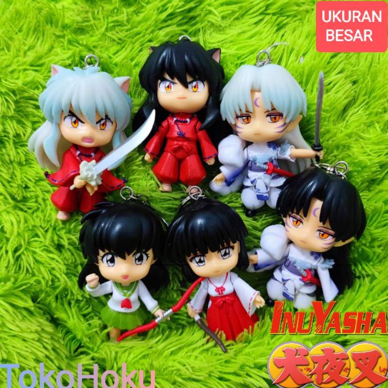 Jual Gantungan Kunci Inuyasha Kagome Sesshomaru Kikyo Action Figure ...