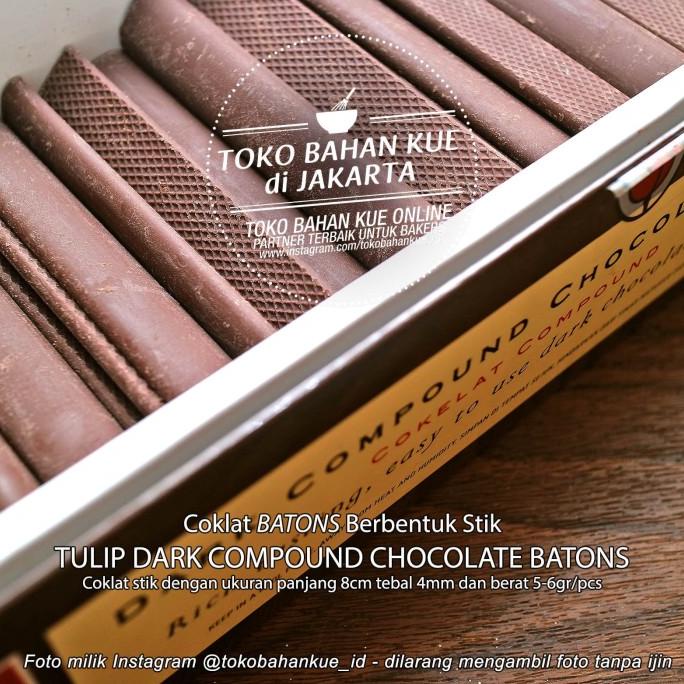 Jual Stik Coklat Chocolate Batons Compound Sticks Tulip Baton Cocoa 1Kg ...